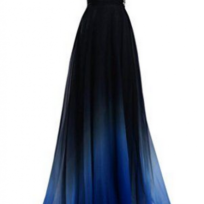 Gradient Color Prom Dresses,long Homecoming Dresses,backless Evening ...