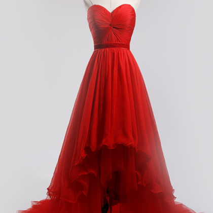 Lovly High Low Red Tulle Homecoming Dresses, Homecoming Dresses on Luulla