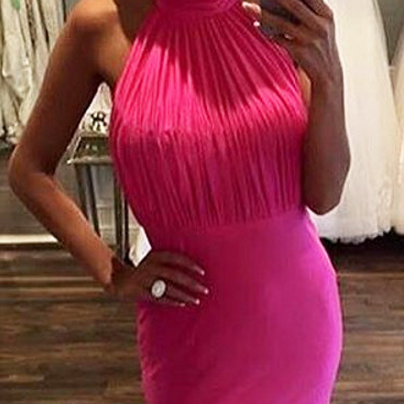 Backless Halter Prom Dress on Luulla