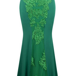 Green Floral Dress on Luulla