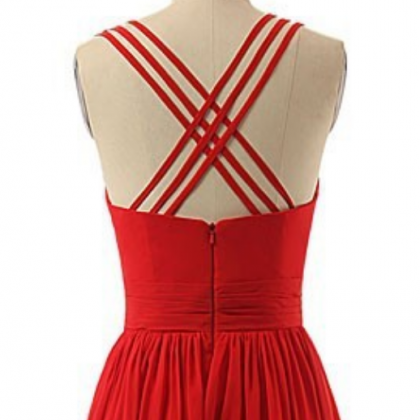 Dresses Straps Four Seasons Of Silk Red Dress Ah Long Sexy Party Dress ...