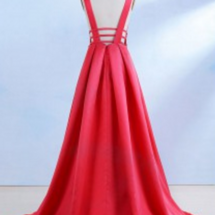 Open Back, Long, Red Prom Dresses Sexy Evening Dresses on Luulla