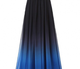 Gradient Color Prom Evening Dress Beaded Ball Gown Prom Dresses on Luulla
