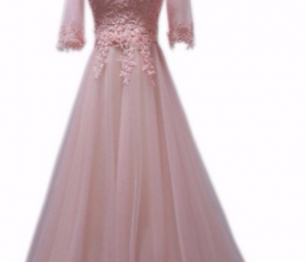Rose Style And Fiesta Wedding Dress Neck A-ligne Evening Sexy Dress ...