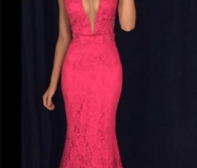 Prom Dresses Long Trumpet/mermaid V-neck Lace on Luulla