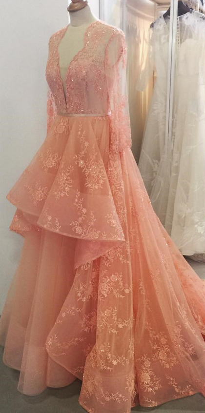 Prom Dresses,evening Dress, Prom Dress,modest Prom Dress,coral Prom ...