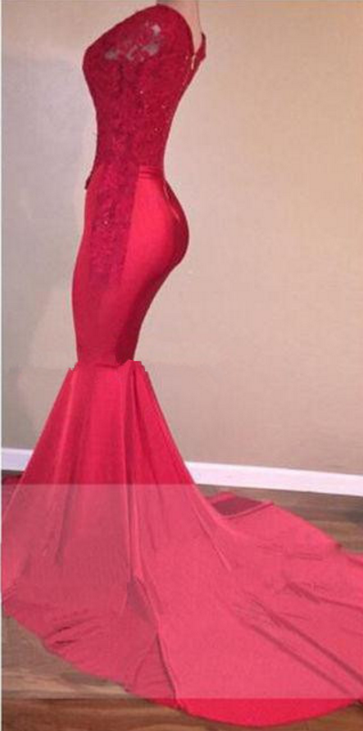 Mermaid Prom Dress With Long Sleeves on Luulla
