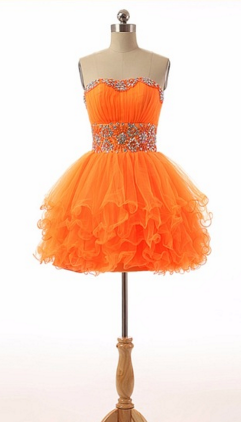 Adorable Custom Gown Worn By The Royal Cocktail Dress Orange on Luulla