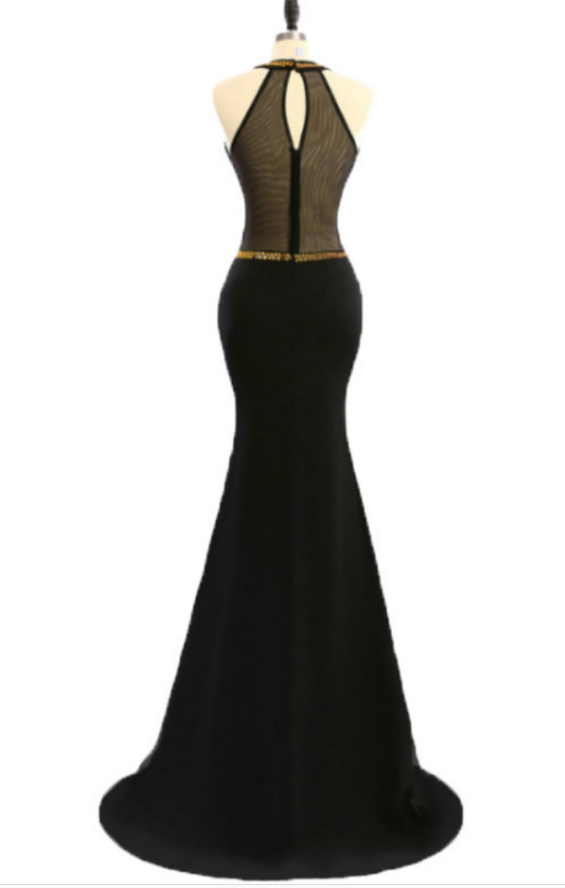 Sexy Dress Party Mermaid Transparent, Sleeveless Silk Women's Evening ...