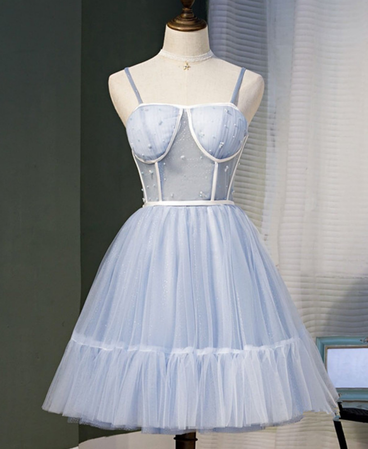 Cute Homecoming Dress,spaghetti Straps Homecoming Dress,a-line ...