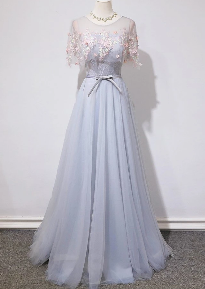 Prom Dresses Lace Applique Long Senior Prom Dress, Evening Dress on Luulla