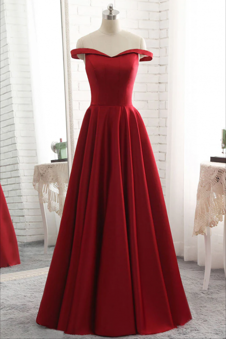 Elegant Simple Mermaid Satin Formal Prom Dress, Beautiful Prom Dress ...