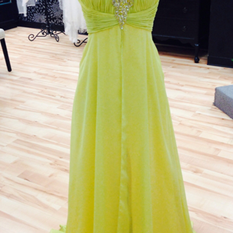 Yellow Prom Dresses,chiffon Prom Gown,backless Prom Dresses,prom ...