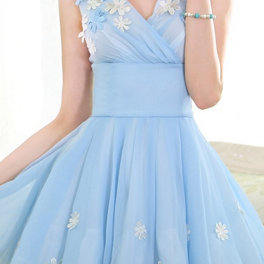 Charming Prom Dress, Sleeveless Chiffon Princess Dress on Luulla