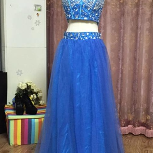 The Prom Dress, The Blue Two-part Dress, A Real Picture, The Dress ...