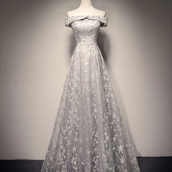 Elegant Sweeheart Appliques Tulle Formal Prom Dress, Beautiful Prom ...