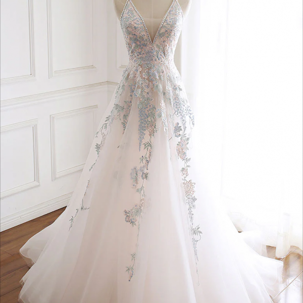 A Woman's Long Gown With A Disassembled Dress For A Long Gown Evening ...