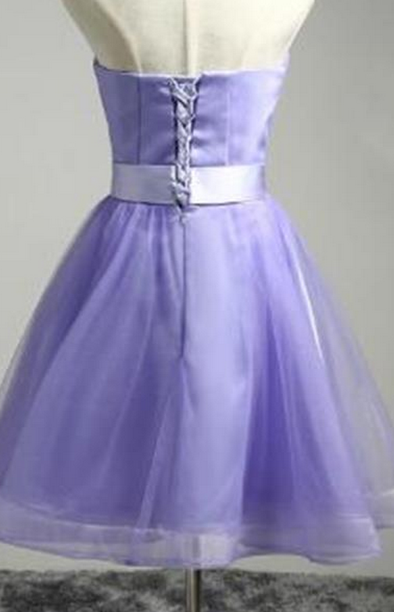 Short Custom Homecoming Dress,strapless Homecoming Dresses,simple ...