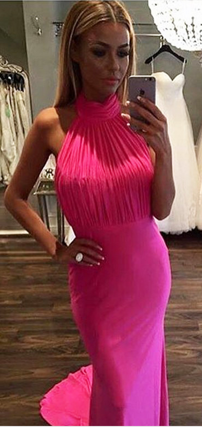 Backless Halter Prom Dress on Luulla