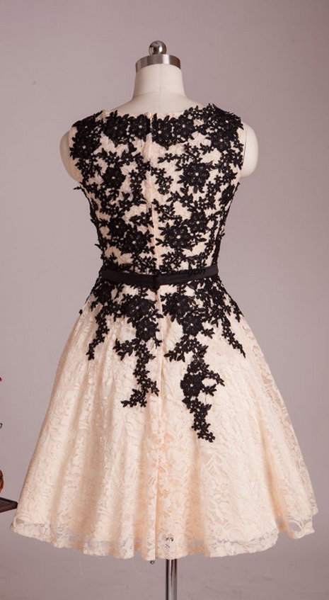 Black Lace Homecoming Dress, Short Homecoming Dress,prom Party Dress ...