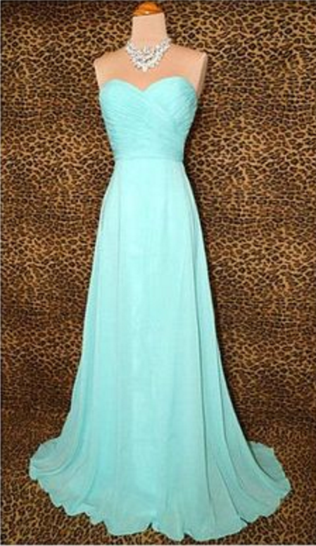 Strapless Sleeveless Prom Dress, Sweatheart Neck Prom Dress,high ...