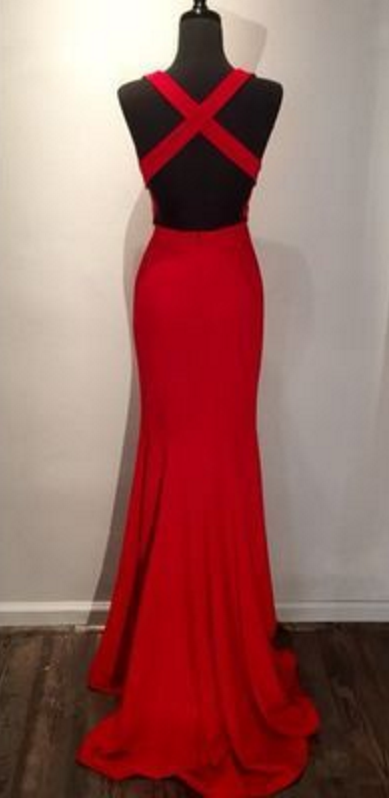 Simple Red Prom Dress on Luulla