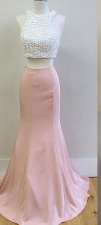 Illusion Sweetheart 2 Pieces Prom Dress With Open Back on Luulla