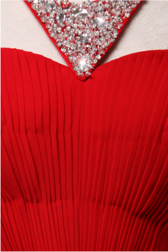 Luxury Long Nightgown, Evening Silk Pearl Crystal Evening Party Dress ...