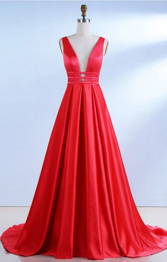 Open Back, Long, Red Prom Dresses Sexy Evening Dresses on Luulla