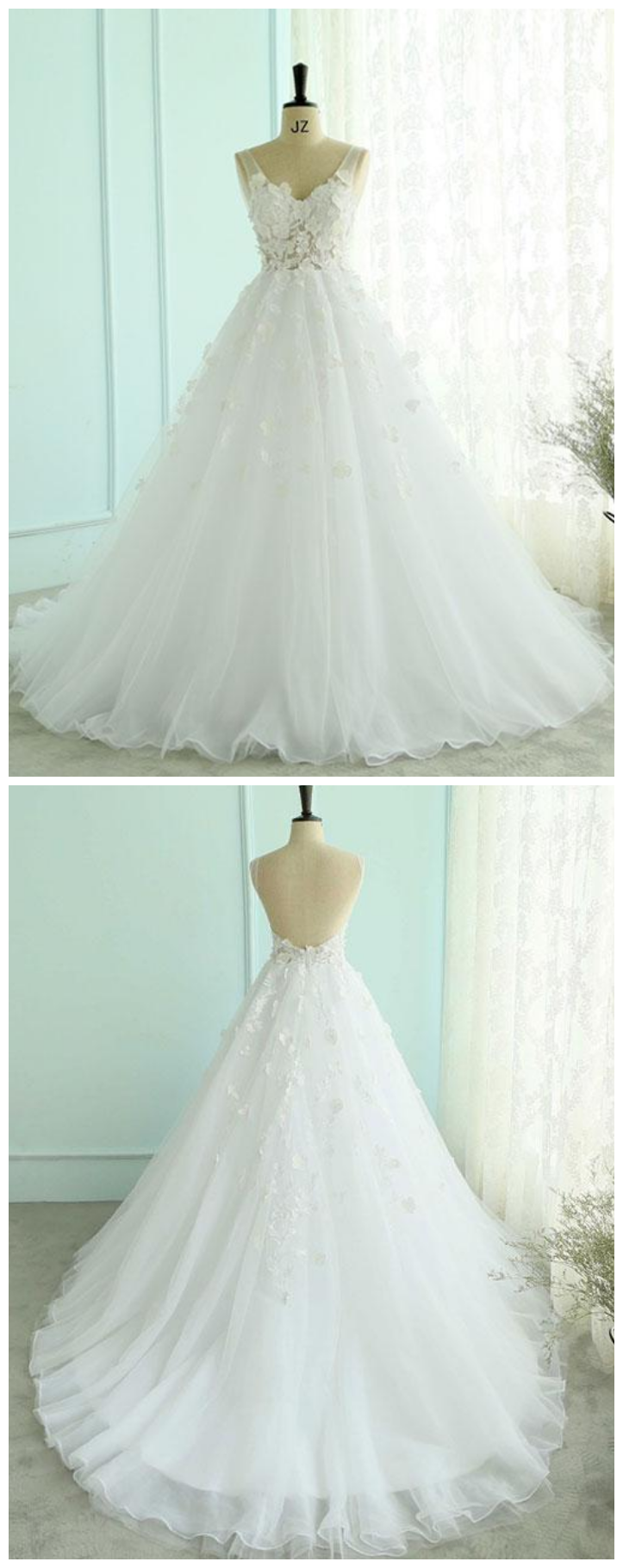 Neck Backless Long Prom Dress, Evening Dress on Luulla