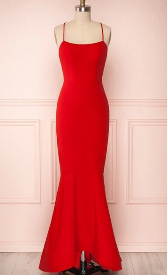 Prom Dress Cross Back, Evening Dress, Dance Dress, Formal Dress ...