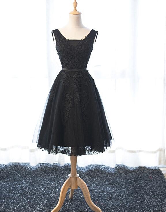 Elegant Sweetheart A-line V-neckline Tulle Homecoming Dress, Beautiful ...