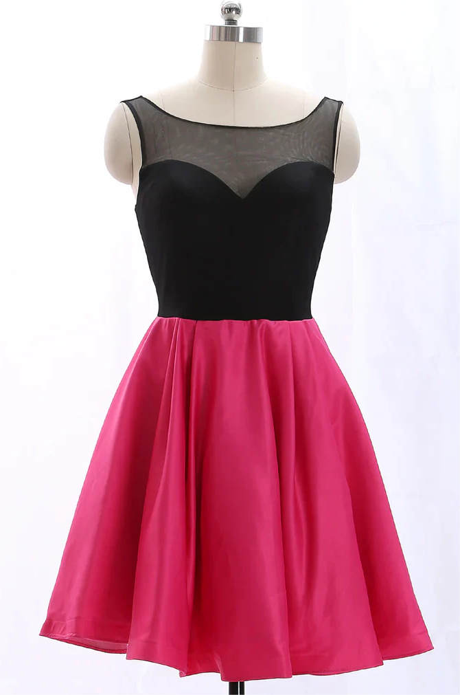 Straps Black Mini Prom Homecoming Dress on Luulla